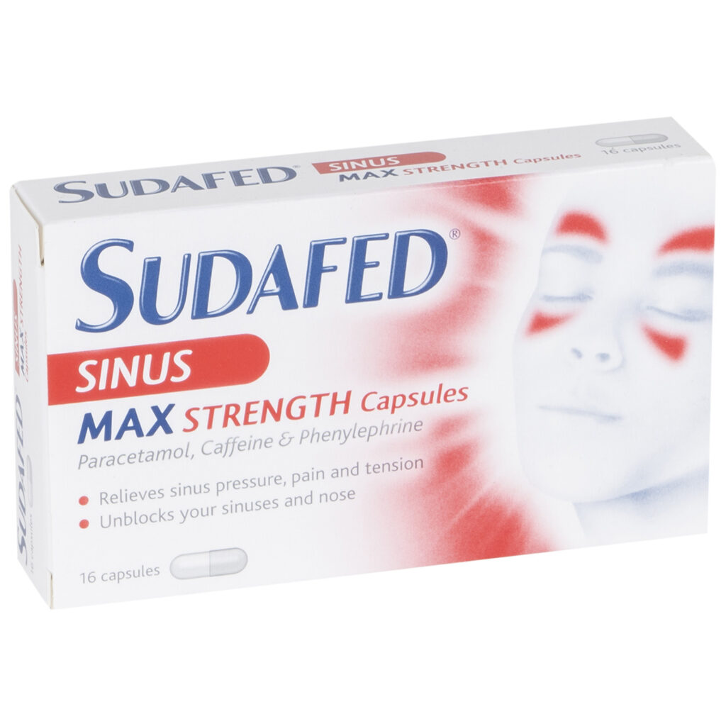 Sudafed Sinus Max strength Tablets - Acer Pharmacy